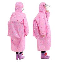 China Transparent Long Raincoat RAINWEAR Two-Brimmed Children's Raincoat with One-Piece Poncho for sale