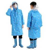 China Transparent Long Raincoat RAINWEAR Two-Brimmed Children's Raincoat with One-Piece Poncho for sale