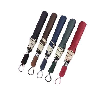 China Custom Logo Print 120cm Open Diameter Metal Fiberglass Frame Windproof 2 Fold Umbrella for sale