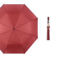 China Custom Logo Print 120cm Open Diameter Metal Fiberglass Frame Windproof 2 Fold Umbrella for sale