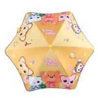 China Lightweight All in 1 Cartoon Umbrella for Kids UPF50 Sun Protection 74cm Open Diameter for sale