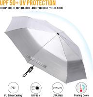 China Polyester UPF 50 Windproof Sun Protection Travel Umbrella 46