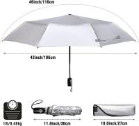 China Polyester UPF 50 Windproof Sun Protection Travel Umbrella 46