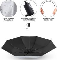 China Polyester UPF 50 Windproof Sun Protection Travel Umbrella 46