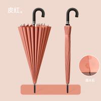 China Large Custom Adve Straight Rod Sunshade 16k Long Handle Automatic Weather Umbrella for sale