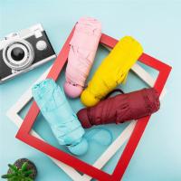China Five-folding UV Protection Capsule Pocket Super Tiny Umbrella with Full Plate Printing for sale