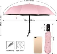 China Metal Shaft Pink Travel Umbrella for Women Sunshade Lightweight Automatic Opening for sale