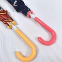 China Rainbow Kids Umbrella Long Handle Safe and Easy to Open for Kindergarten Children for sale