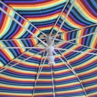 China Rainbow Kids Umbrella Long Handle Safe and Easy to Open for Kindergarten Children for sale