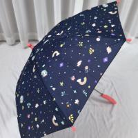 China Rainbow Kids Umbrella Long Handle Safe and Easy to Open for Kindergarten Children for sale