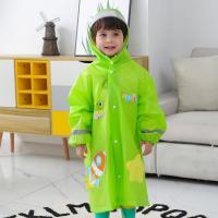 China Children's Raincoat Cartoon Reflective Stripe Raincoat Adults Printed Kids Rain Jacket for sale