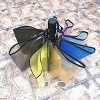 China Female Small Fresh Parasol Three-folding Umbrella 2023 Rainbow Transparent 21 Inches*8k for sale