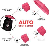 China 23 Inches*10k Rose Powder Color False Double Canopy Travel Umbrella for Easy Handling for sale