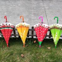 China Straight Handle Straight Pole Umbrella for Children Kindergarten Cute Cartoon Design for sale