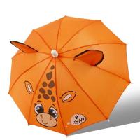 China Children Cute Umbrella Straight Design 8K Ribs Printed Logo Nylon Polyester Perfect for Travel for sale
