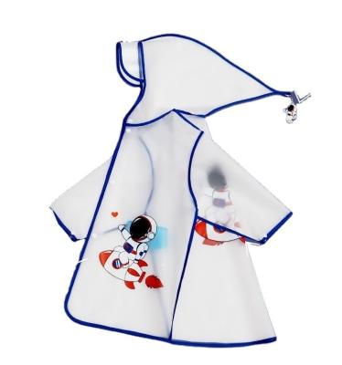 China EVA Raincoats for Children Transparent Thick One-Piece Long Poncho and Rain Shoes Set for sale