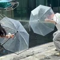 China Customized Logo Long Handle Water Spray Umbrella for Kids' Outdoor Activities for sale