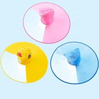 China UFO Shape Handle Children's Raincoat Transparent Waterproof Poncho for Outdoor Fun for sale