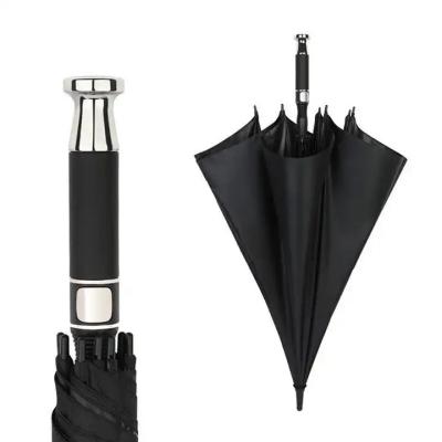 China Custom Logo Prints Sublimation Golf Umbrella with All in 1 Function and Fiberglass Ribs for sale