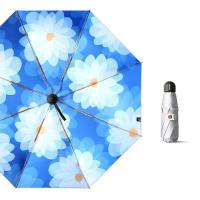 China Titanium Silver Victoria-Secret Printing Flower Umbrella for Adults and Corporate Gifts for sale