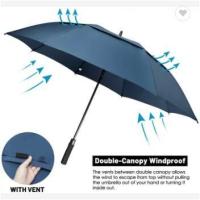 China Control Semi-automatic All in 1 Function Custom Logo Golf Umbrella with Large Canopy for sale