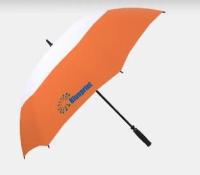 China 14mm Shaft Windproof Custom Logo Golf Umbrella for Promotion and Big Travel Paraguas for sale
