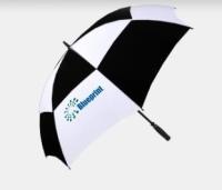 China 14mm Shaft Windproof Custom Logo Golf Umbrella for Promotion and Big Travel Paraguas for sale