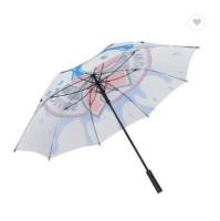China 14mm Shaft Windproof Custom Logo Golf Umbrella for Promotion and Big Travel Paraguas for sale