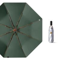 China 3 Folding Silver Titanium Umbrella for Corporate Gifts UV Protection Portable Durable for sale