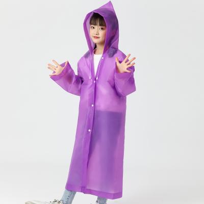 China Thickened EVA Non-Disposable Poncho Children's Raincoat with Customized Printing for sale