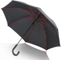 China Designer Luxury Sports Handle Exclusive Supply Red Fiberglass Golf Umbrella for Adults for sale