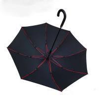 China Designer Luxury Sports Handle Exclusive Supply Red Fiberglass Golf Umbrella for Adults for sale