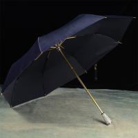China Manual Control Diamond Insert Handle 3 Fold Umbrella Unique Rain Umbrellas for Women for sale