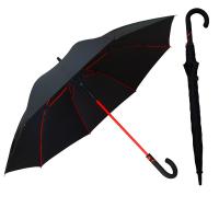 China Designer Luxury Sports Handle Exclusive Supply Red Fiberglass Golf Umbrella for Adults for sale