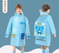 China Children's One-Piece Raincoat 100% EVA Fabric Ideal for Travel and Outdoor Activities for sale