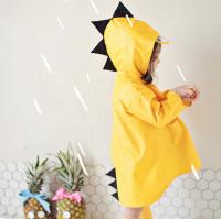 China Transparent Long Raincoat for Little Dinosaur Children in Kindergarten and Grade 1-3 for sale