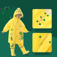 China Cartoon Children's Raincoat Oxford Material Customized Color Cute Baby Dinosaur Design for sale