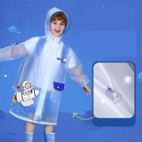 China Boys and Girls Rain Poncho with Schoolbag 100% EVA Fabric Full Body Waterproof for sale