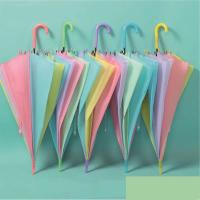 China Plastic Shaft Transparent Advertising Umbrella with All in 1 Function and Printing for sale