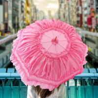 China Europe and US Bride Lace Umbrella Straight Umbrella for Explosive Wedding Photography for sale
