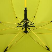 China 30 Inch Fiber Straight Double Golf Umbrella with Semi-automatic Control and Color Handle for sale