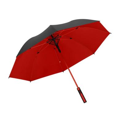 China Business Must-Have Double Large Golf Umbrella with Clear Vinyl Cover and Long Handle for sale