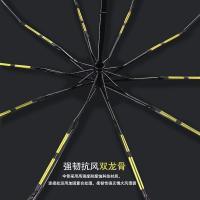 China Automatic Three-Fold Business Umbrella with Double Keel Design and Sunblock Function for sale