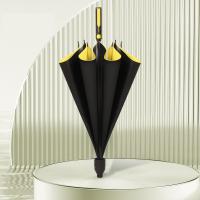 China Business Must-Have Double Large Golf Umbrella with Clear Vinyl Cover and Long Handle for sale