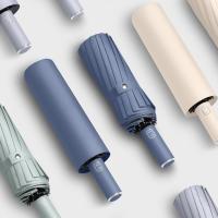 China Men and Women Large Double Sunshade Vinyl Umbrella with Fully-automatic Sunscreen for sale