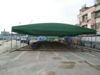 China Pull Waterproof Telescopic Folding Retractable Tunnels Tarpaulin and 10-Year Life Span for sale