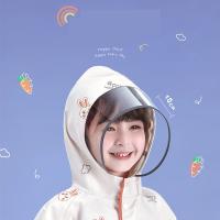 China Children's Raincoat with Schoolbag EVA Material Conventional Size Customized Color for sale