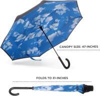 China Reverse Umbrella Inside Full Digital Printing Custom Logo for Back to School Occasion for sale