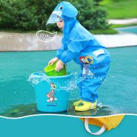 China Kindergarten Baby Rain Gear featuring Cartoon Dinosaur Print for Outdoor Activities for sale
