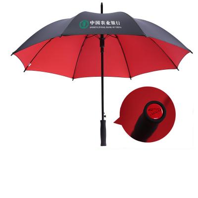 China Gift Automatic Advertising Umbrella with Straight Handle and Pongee Panel Material for sale